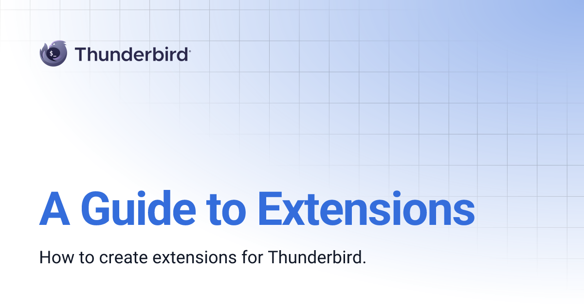 A Guide to Extensions | Thunderbird